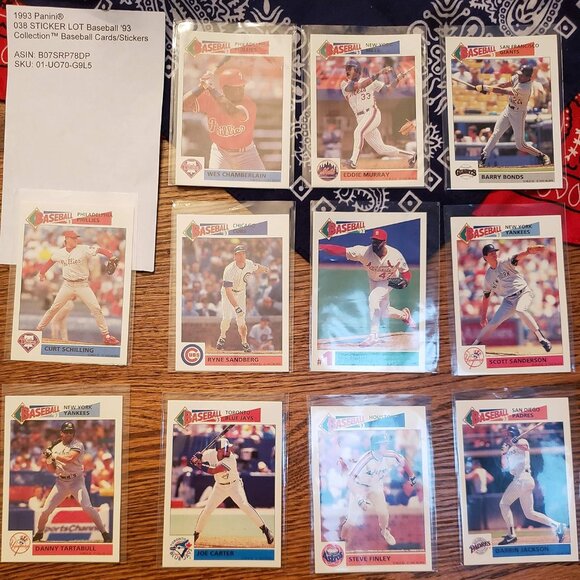 Panini | Toys | 993 Panini 38 Sticker Lot Baseball 93 Collection ...